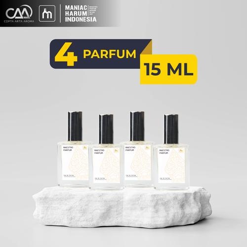 Jual Parfum Pria dan Wanita Special Bundling 15ml 4pcs Maestro Parfum ...