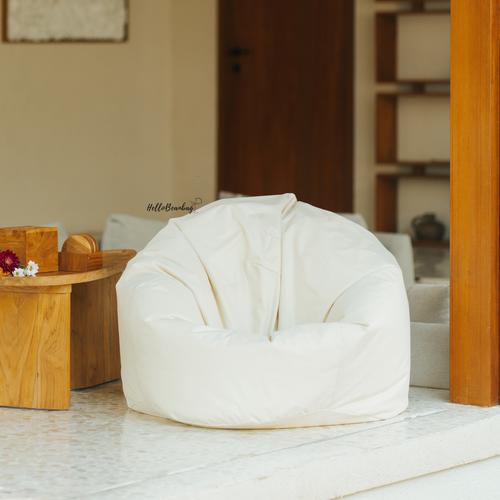 Jual Kursi BEAN BAG bulat Plus isi - Beanbag sofa size Dewasa WATERPROOF - Cream - Kota Denpasar ...