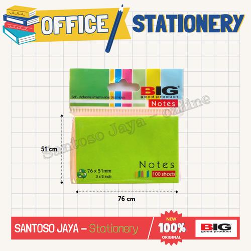 Jual Sticky Notes BIG 76x51mm - Memo Note Warna 7651T - Kab. Kudus ...