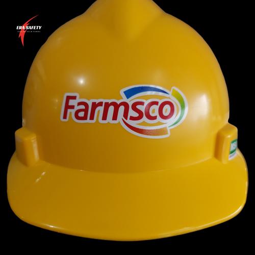 Jual Logo Farmsco Gradasi Sisi depan Dan logo K3 sisi belakang - Kota ...