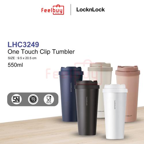 Jual LocknLock One Touch Clip Tumbler 550ML - LHC3249 - Hitam - Kota ...