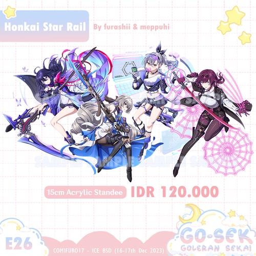 Jual Standee Fanmade Honkai Star Rail Kafka, Bronya, Seele, Silver Wolf ...