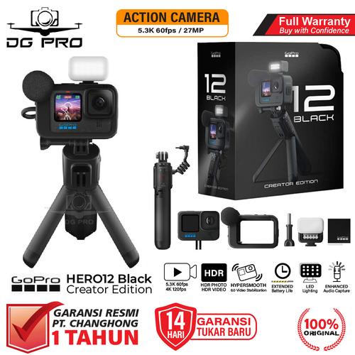 Jual GoPro Hero 12 Black Creator Edition Action Camera Go Pro Hero12 ...