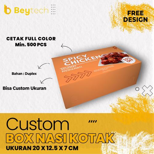 Promo Custom Lunch Box Packaging Nasi Kotak, Kue, Snack, Mie, Roti ...
