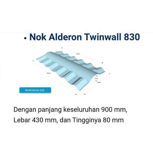 Jual Nok Alderon R830 - Wuwungan Alderon Twinwall Corrugated - Nok C ...