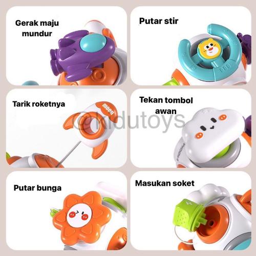 Jual Mainan Anak Busy Hand Melatih Motorik Busy Hand Baby Rocket Toys ...
