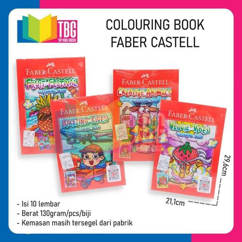 Jual 1 PCS COLOURING BOOK FABER CASTELL BUKU MEWARNAI ANAK - AMAZING ...