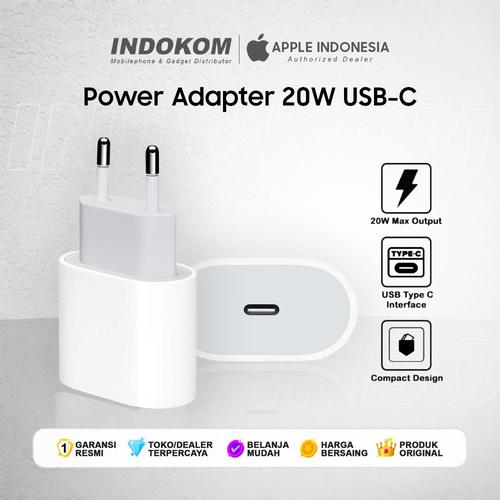 Jual Apple 20W USB-C Power Adapter Original - Adaptor Only - Jakarta ...