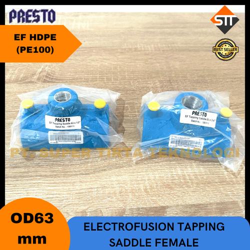 Jual Electrofusion (EF) Tapping Saddle Female HDPE (PE100) PN12,5 - 63mm x 1/2inch - Kab ...