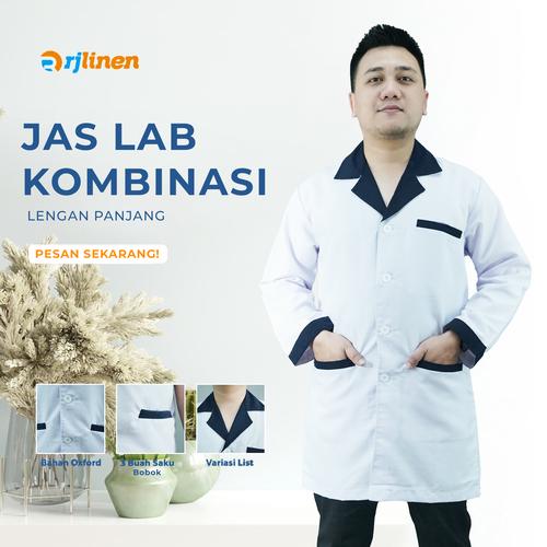 Jual JAS LABORATORIUM LENGAN PANJANG KOMBINASI / JAS LAB PRAKTEK / JAS ...