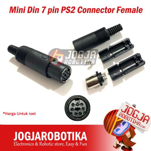 Jual Mini Din 7 pin PS2 Connector Female - Kab. Sleman - Jogjarobotika ...
