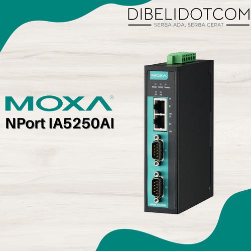 Jual MOXA NPort IA5250AI 2-port serial device servers for industrial - Jakarta Barat ...