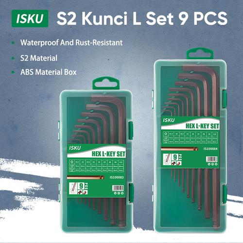 Jual ISKU Set Ballpoint Panjang 9 PCS Bahan Tidak berkarat L Set ...