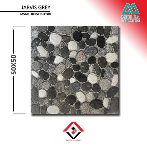 Jual keramik 50x50 - motif batu alam - mulia jarvis grey - Kab ...