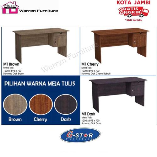 Jual meja tulis/ meja kantor/ meja kerja/ office table 1/2 biro BLM ...