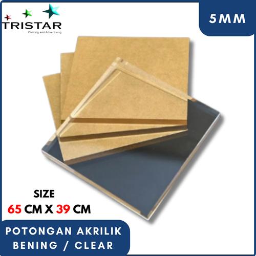 Jual potongan akrilik uk cm bening 5mm (p 65x l 39) - Jakarta Barat ...
