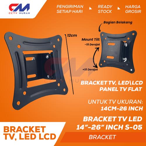 Jual Bracket Tv Monitor LCD, LED Tipis , Universal Bracket TV 14-26 ...