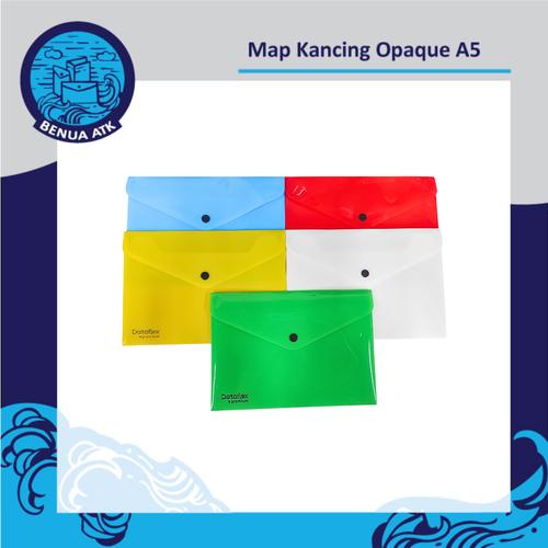 Promo Map Plastik Kancing A5 Opaque / Document Bag DF-71221 - Putih ...