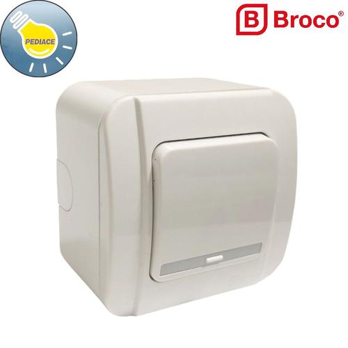 Jual Saklar Engkel Outbow BROCO Galleo Single Switch - Snow White - Kab ...