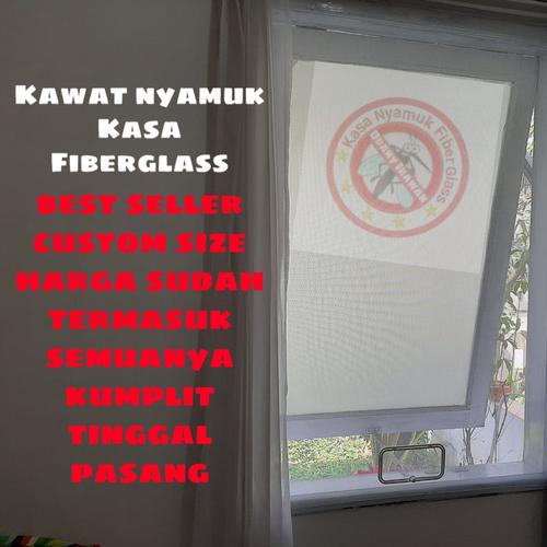 Jual Penutup Lubang Ventilasi Rumah Anti Nyamuk Kasa Fiberglass - Putih ...