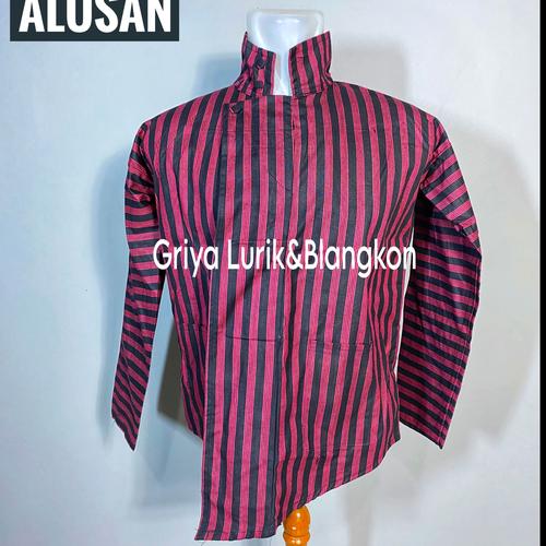 Jual BAJU SURJAN LURIK ALUSAN BAHAN KATUN PREMIS HALUS MODERN - surjan ...