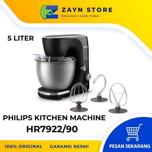 Jual PHILIPS KITCHEN MACHINE HR7922/90 - KAPASITAS 5 LITER STAND MIXER ...