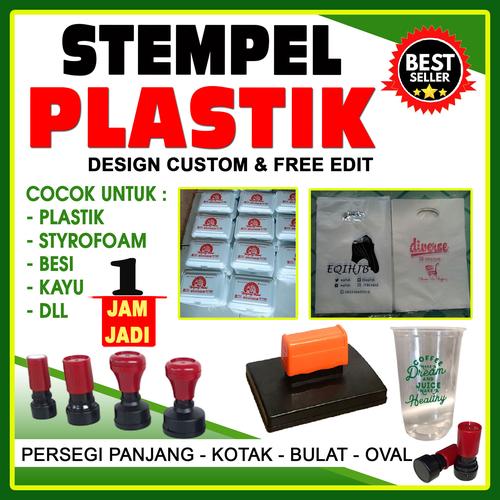 Jual Stempel Plastik / Sterofoam / Mika + Free Tinta Permanent ...