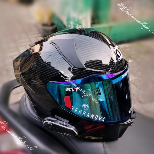 Jual helm kyt r2r repaint carbon upgrde - Biru, M - Kab. Bogor ...