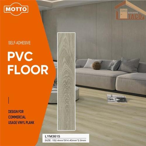 Jual vinyl lantai motif kayu MOTTO LYM3615 interior apartemen 2mm/box - Kota Tangerang ...