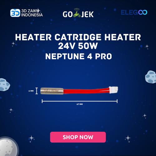 Jual Original ELEGOO Neptune 4 Pro Heater Catridge Heater 24V 50W ...