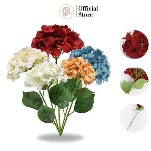 Jual Bunga Hias Plastik Hydrangea Tangkai Dekorasi Rumah Artificial ...
