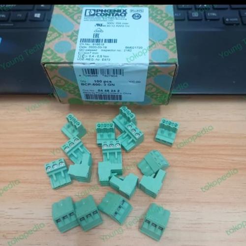 Jual BOSE 3-PIN 3PIN 3P EUROBLOCK CONNECTOR HIJAU PHOENIX CONTACT ...