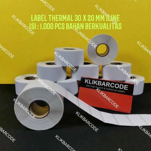 Jual LABEL BARCODE XPrinter XP-360B Uk. 30 X 20 MM (1 LINE) THERMAL ...