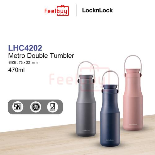 Jual LocknLock Botol Minum Metro Double Tumbler 470ml Navy LHC4202 - Kota Tangerang Selatan ...