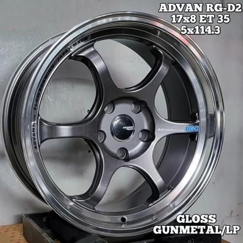 Jual velg r17 ADVAN RG D2 FLOW FORMING velg mobil ring 17 reborn hrv ...