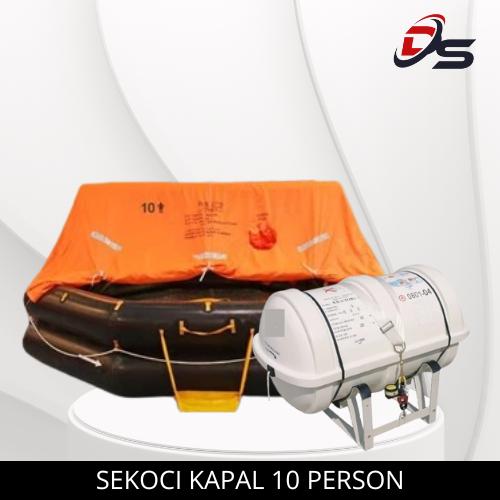 Jual YAZHOU Liferaft 10 Person Life Raft Solas Sekoci Kapal Kapasitas ...