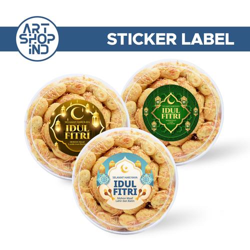 Jual Sticker Label Makanan Parcel Idul Fitri | Label Toples Kue Lebaran ...