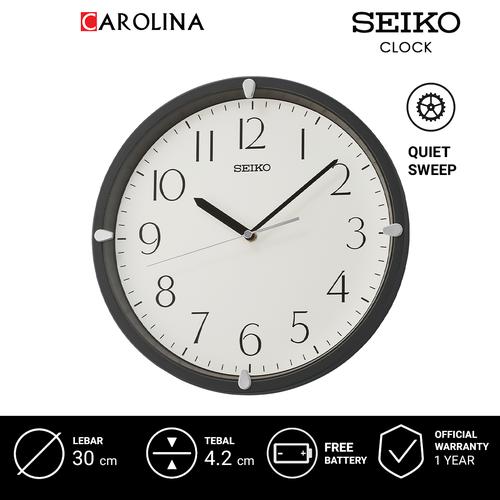 Promo Jam Dinding SEIKO Analog QHA007J Quiet Sweep White Dial Matt ...