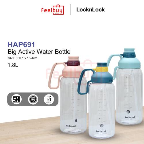 Jual LocknLock Big Active Water Bottle 1.8L - HAP691 - Blue - Kota ...