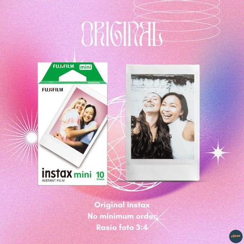 Jual Print Cetak Instax Mini Paper Fujifilm Frame Putih Polos - Kota ...