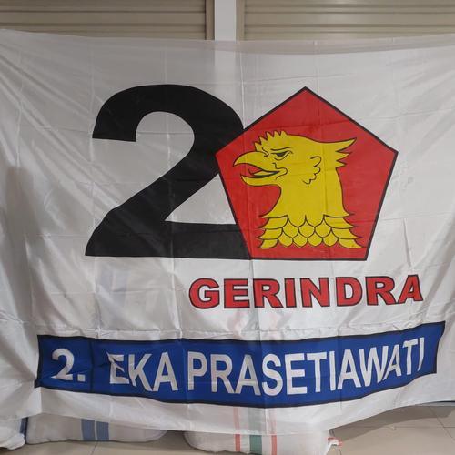 Jual Bendera partai gerindra ukuran 2x3 pakai nama caleg - Jakarta ...