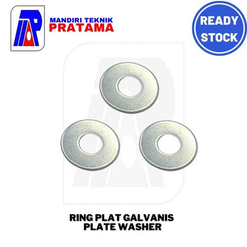 Jual Ring Plat M4 Putih Galvanized Washer Plate - 100 pcs - Kota ...