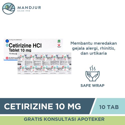 Jual Cetirizine 10 mg 10 Tablet - Obat Rhinitis dan Gatal Alergi ...
