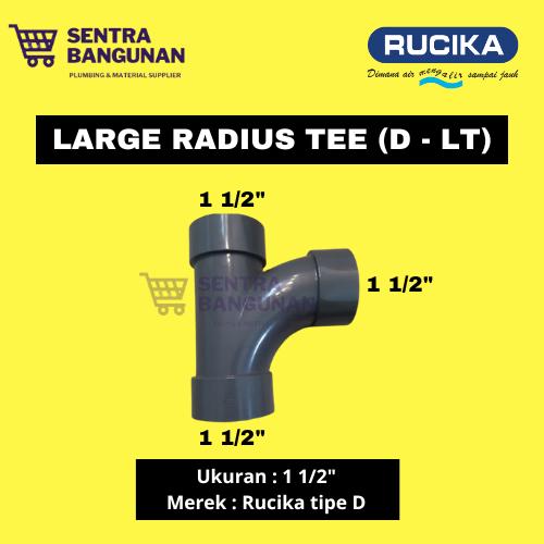 Jual TIPE D LARGE RADIUS TEE (D-LT) 1 1/2" / TY 90 / TEE Y RUCIKA D 90 ...