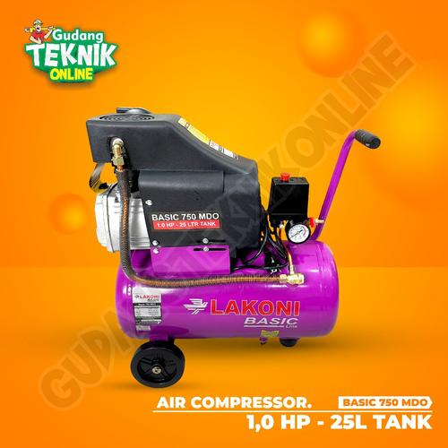 Jual Kompresor Angin 25 Liter 1Hp BASIC 750 MDO LAKONI Air Compressor ...