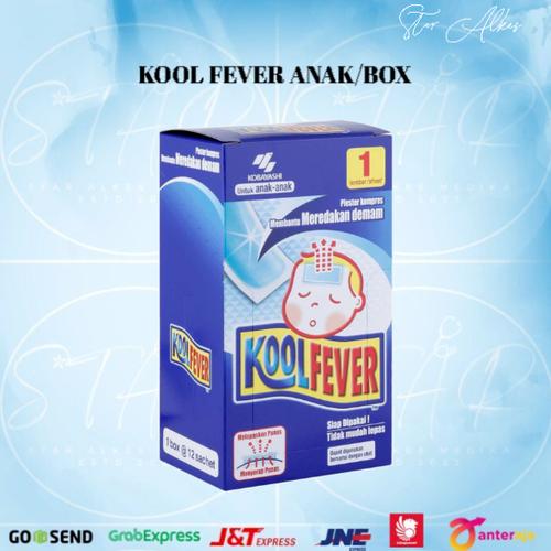 Jual KOOLFEVER Anak BOX isi 12 sachet | Plester Kompres Demam Kool ...