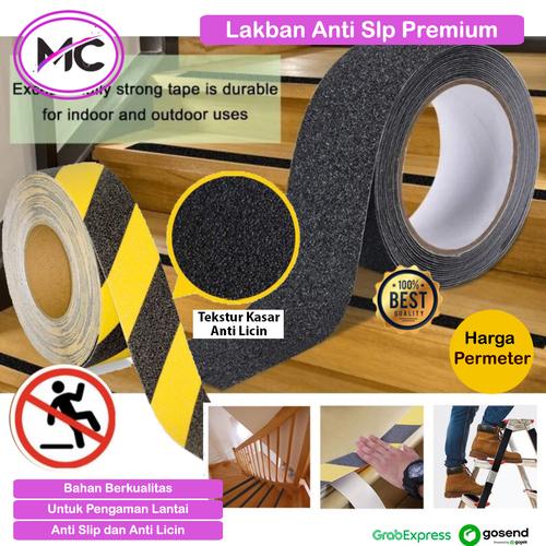 Jual Lakban Sticker Anti Slip Lantai Tangga Stiker Tape Safety Grip ...