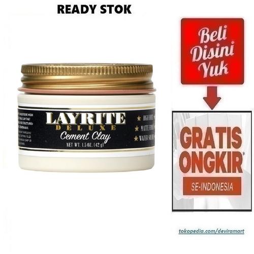 Jual Layrite Cement Clay Pomade Water Soluble Matte Pomad Deluxe Pomed ...