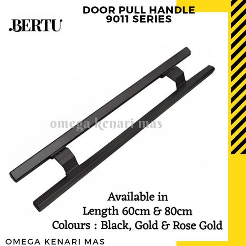 Jual PULL HANDLE DOOR TARIKAN GAGANG PINTU DOUBLE BLACK HITAM 60CM 9011 ...
