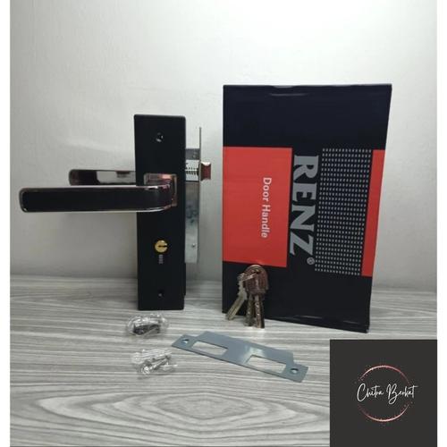 Jual RENZ Kunci Pintu Handle SEDANG TANGGUNG 20 cm Hitam Black 1 SET ...